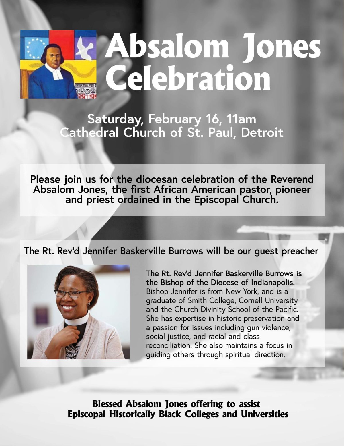 Absalom jones flyer – Episcopal Diocese of Michigan